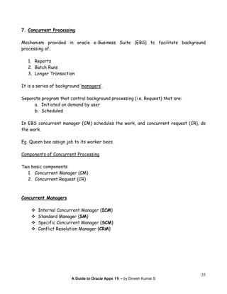Oracle apps 11i tutorial(v2) | PDF