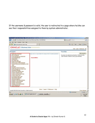 Oracle apps 11i tutorial(v2) | PDF