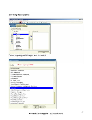 Oracle apps 11i tutorial(v2) | PDF