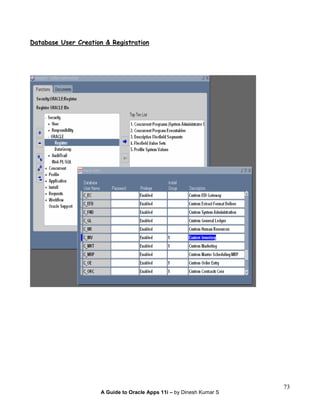Oracle apps 11i tutorial(v2) | PDF