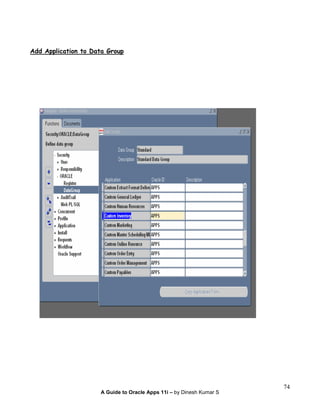Oracle apps 11i tutorial(v2) | PDF