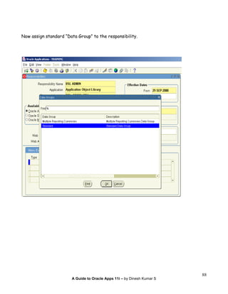 Oracle apps 11i tutorial(v2) | PDF