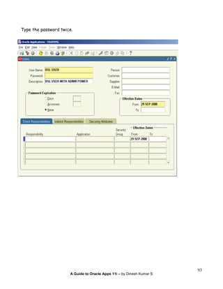 Oracle apps 11i tutorial(v2) | PDF