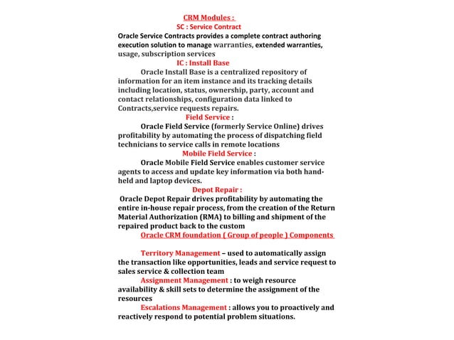 Oracle Apps Crm Ppt