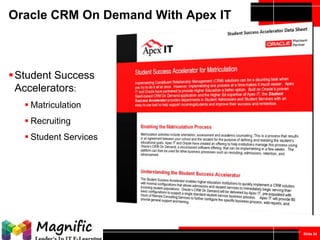 Oracle apps crm operations and configuration | PPT