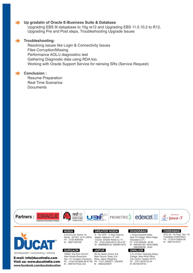 Oracle App's DBA Training Noida Delhi NCR | PDF | Operating Systems | Computer Software and ...