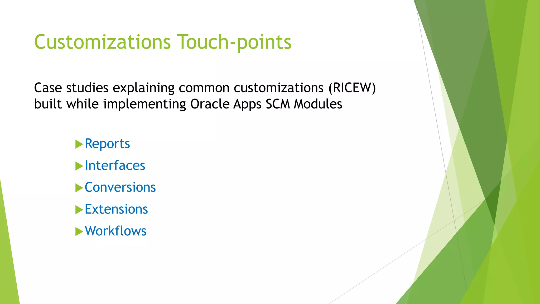Oracle Apps SCM Functional Overview | PPTX