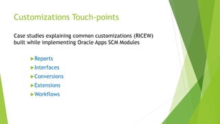 Oracle Apps SCM Functional Overview | PPTX