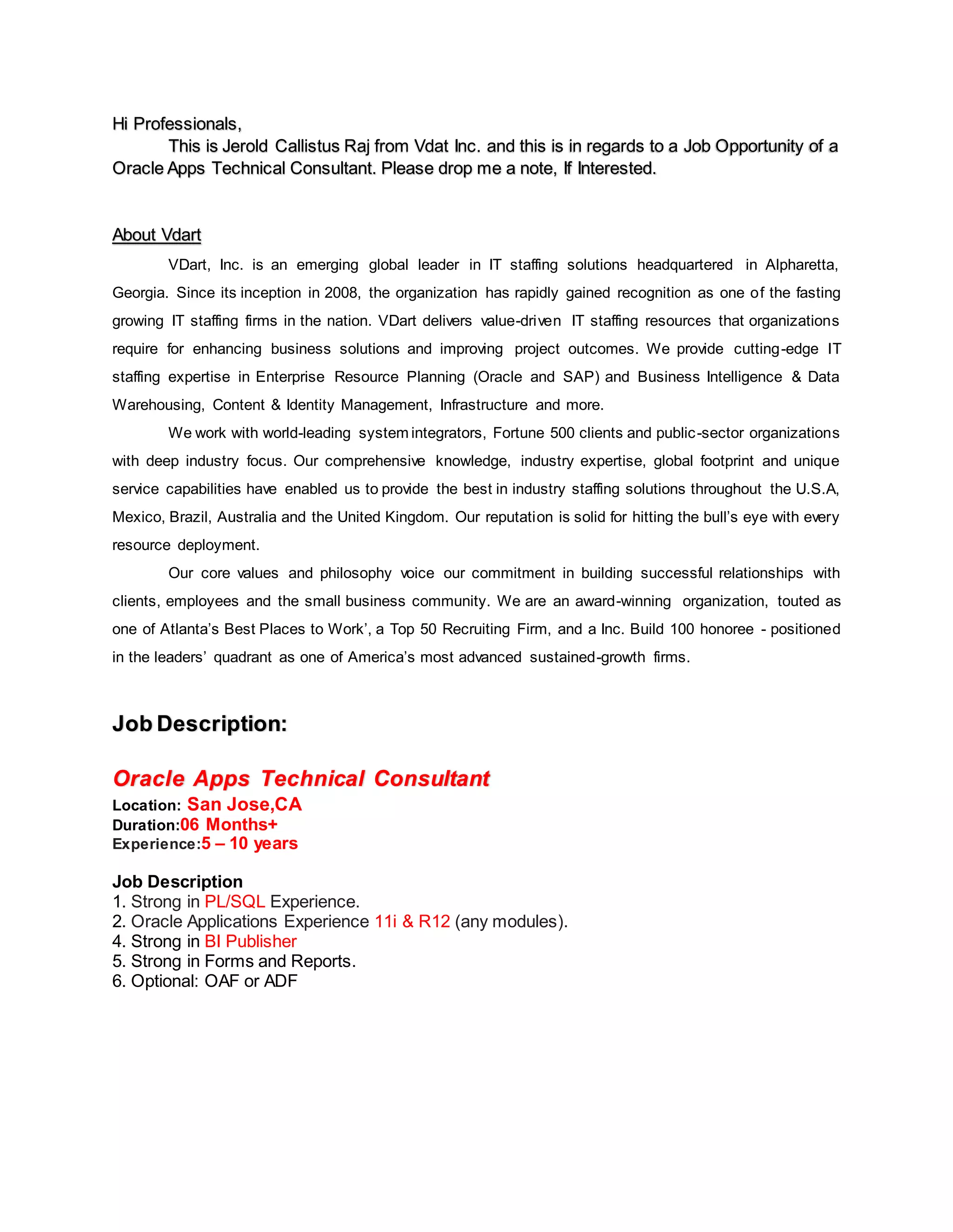 Oracle Apps Technical Consultant | PDF