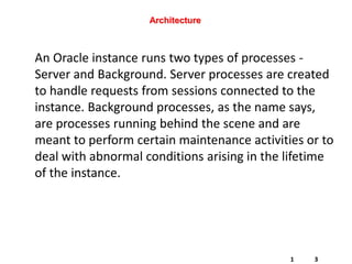 ORACLE Architechture.ppt