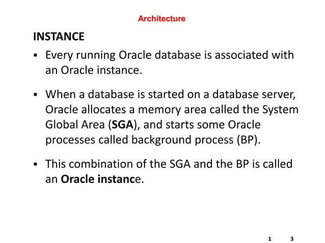 ORACLE Architechture.ppt