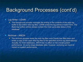 Oracle architecture | PPT