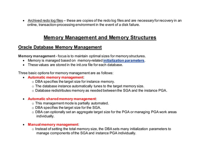 Oracle architecture | PPT