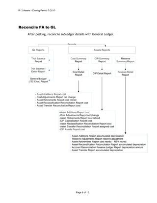 Oracle assets period end procedures | PDF | Business Accounting ...