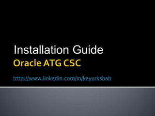 ATG - Commerce Service Center (CSC) | PPTX