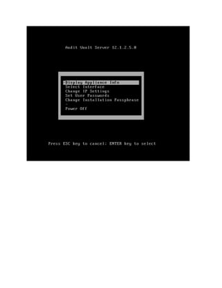 Oracle audit vault installation 122 | DOCX | Technology & Computing