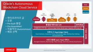 Oracle autonomous blockchain cloud service | PDF