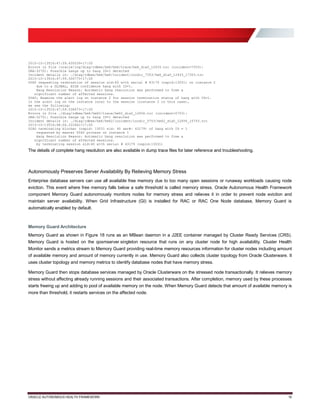 Oracle Autonomous Health Framework (AHF) White Paper | PDF