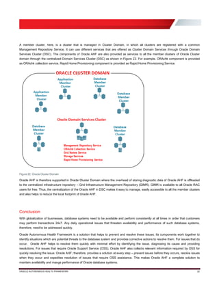 Oracle Autonomous Health Framework (AHF) White Paper | PDF