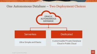 Ground Breakers Romania: Oracle Autonomous Database | PPTX