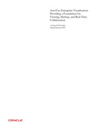 Oracle AutoVue Enterprise Visualization | PDF