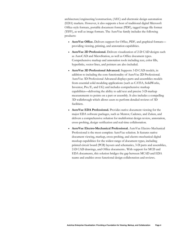 Oracle AutoVue Enterprise Visualization | PDF