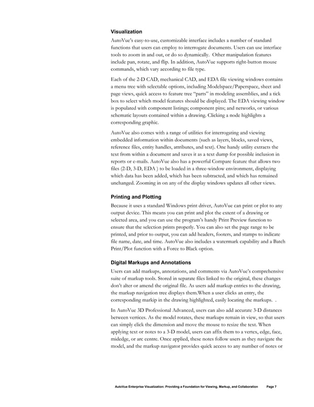 Oracle AutoVue Enterprise Visualization | PDF