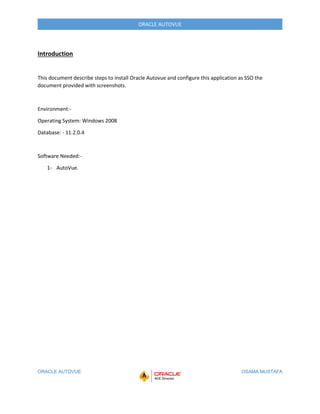 Oracle autovue | PDF | Operating Systems | Computer Software and Applications