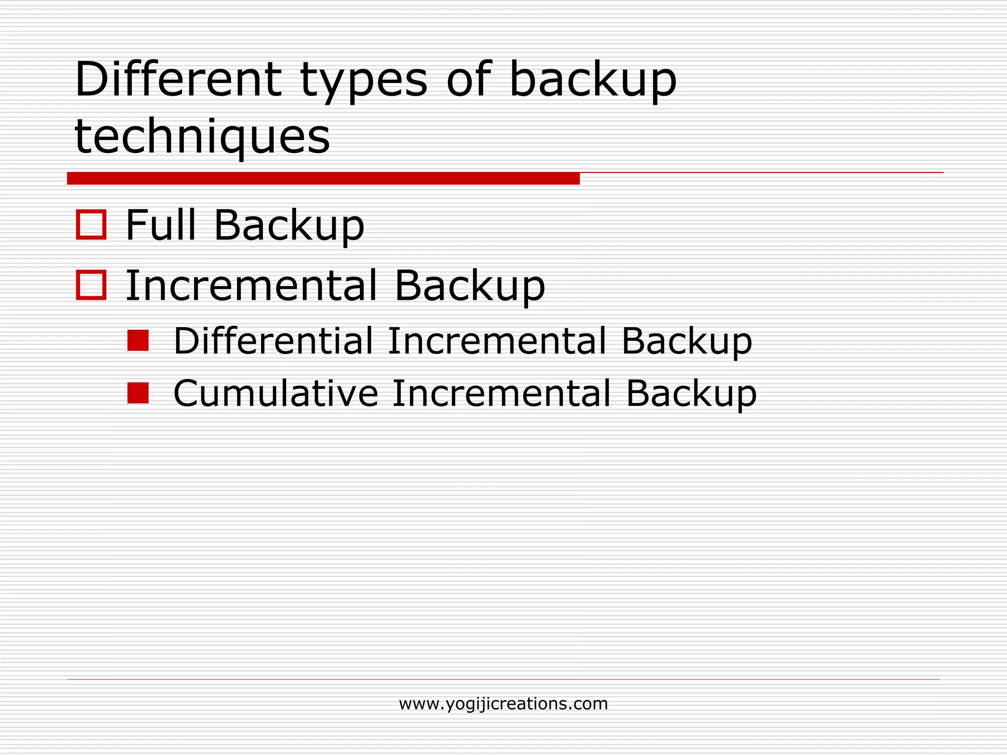 Oracle backup and recovery | PPT