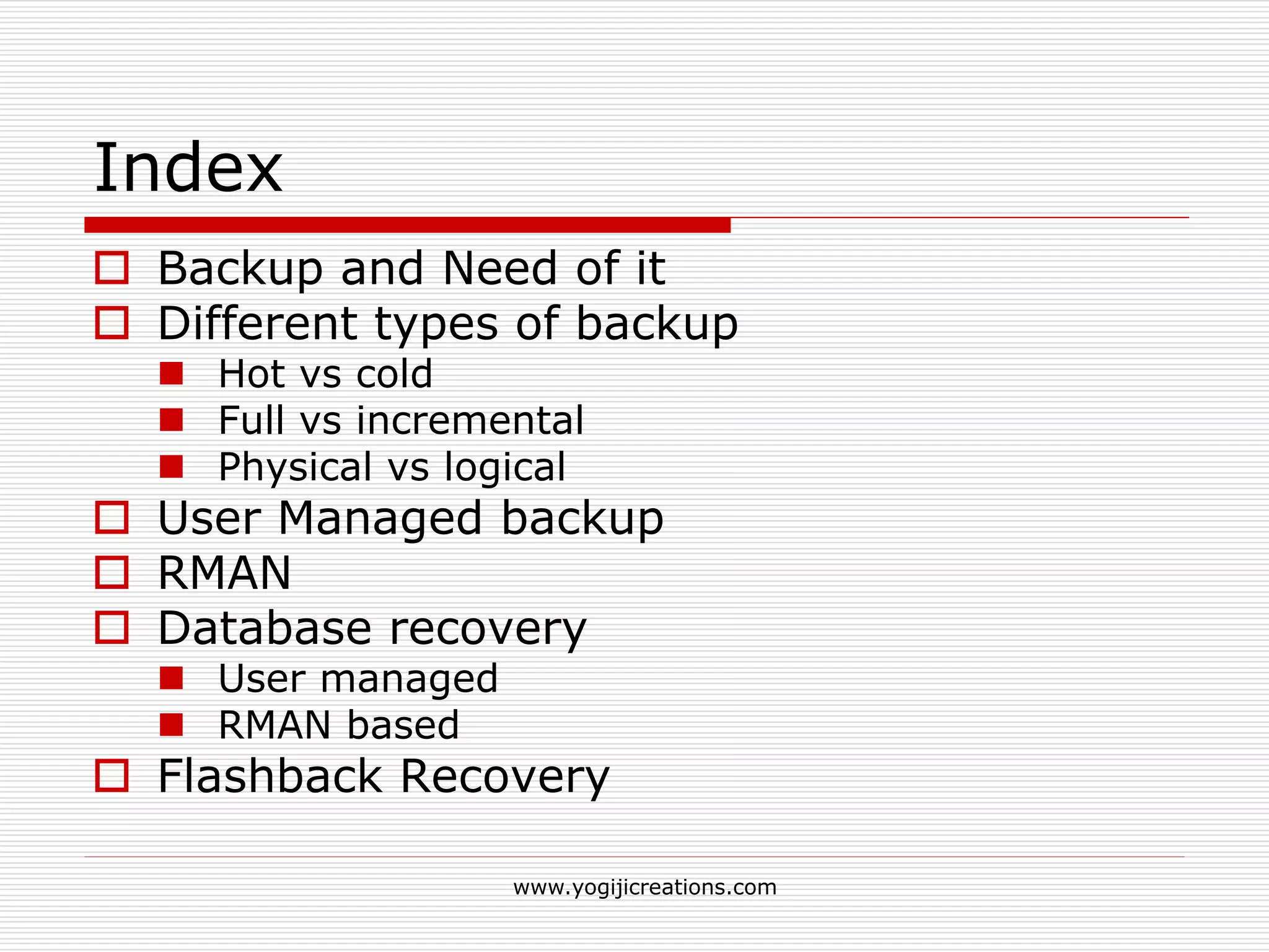 Oracle Backup And Recovery Ppt Operating Systems Computer