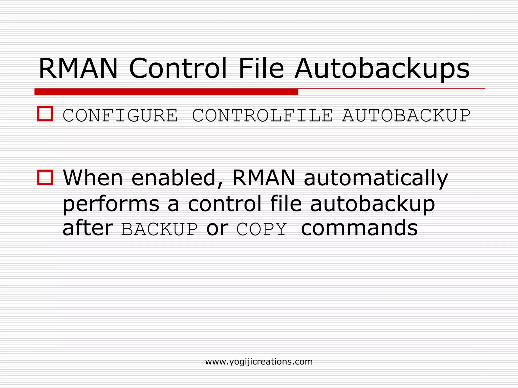 Oracle Backup And Recovery Ppt Operating Systems Computer