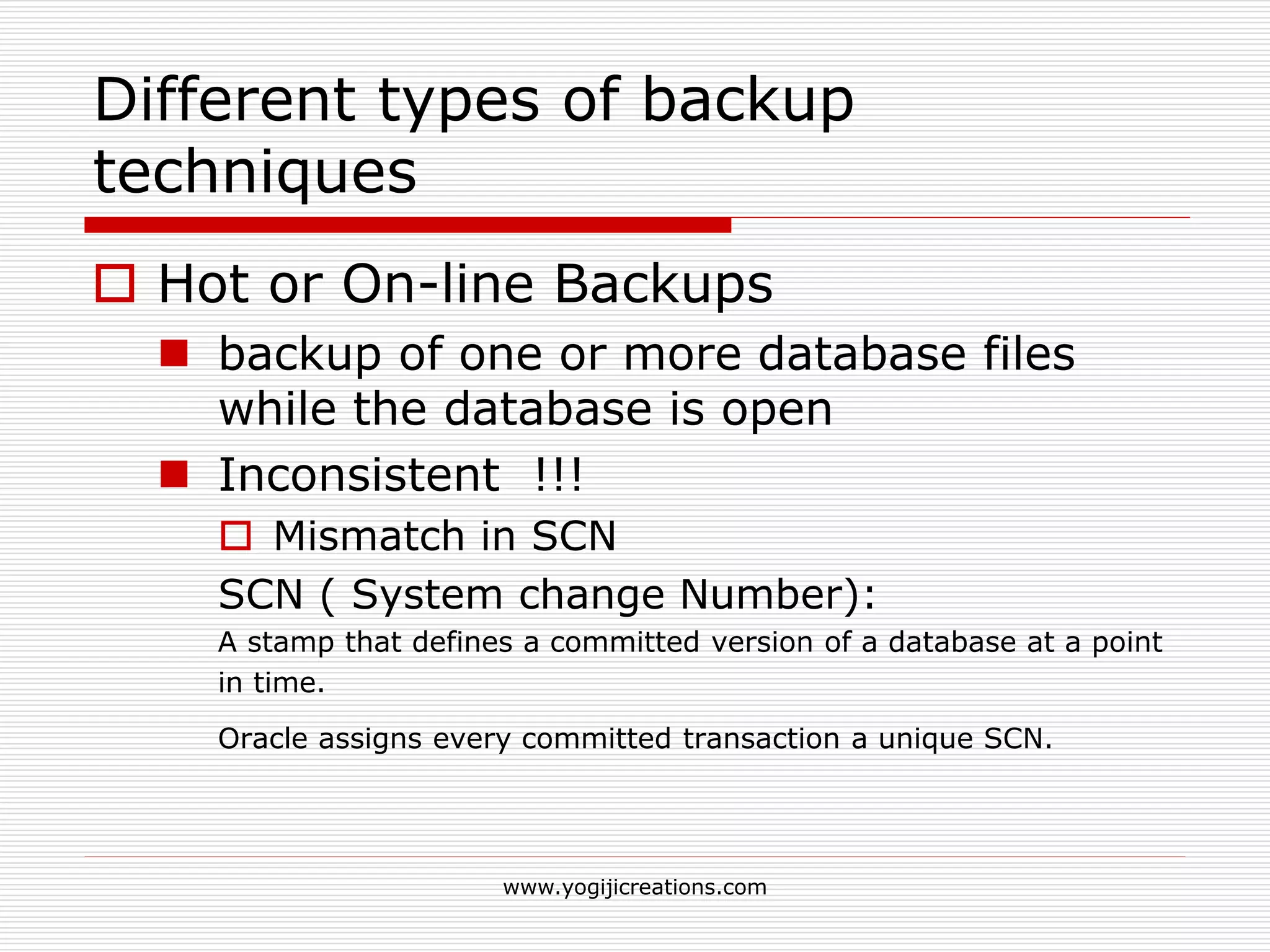 Oracle backup and recovery | PPT