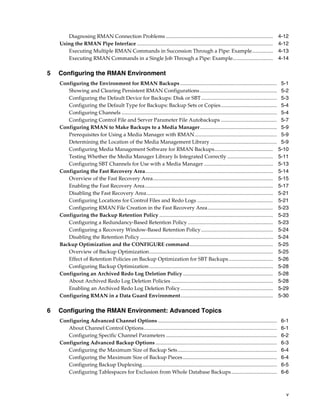 Oracle backup and recovery user's guide | PDF