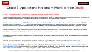 Oracle bi applications support direction | PPT