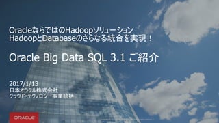 Oracle Big Data SQL3.1のご紹介 | PDF | Databases | Computer Software and Applications