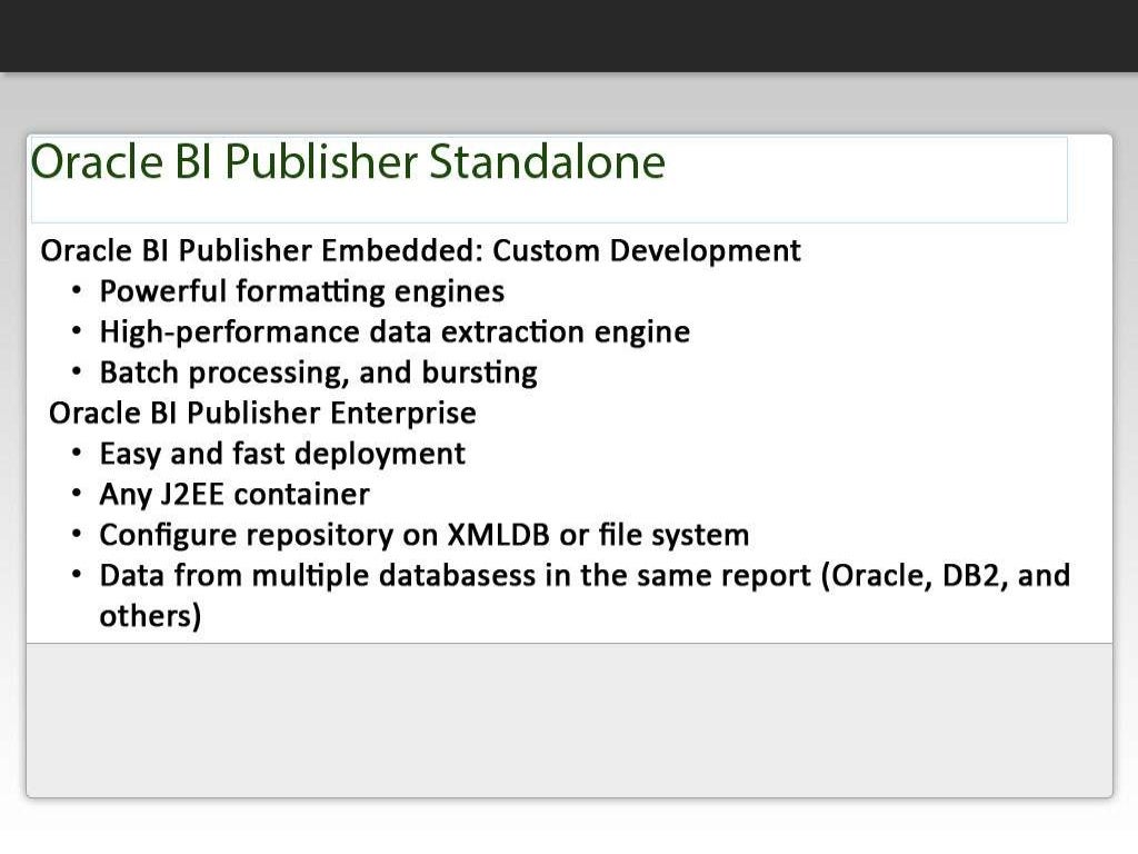 Oracle Bi Publisher2 Online Oracle Bi Publisher Training And Tutorials Ecorptrainings