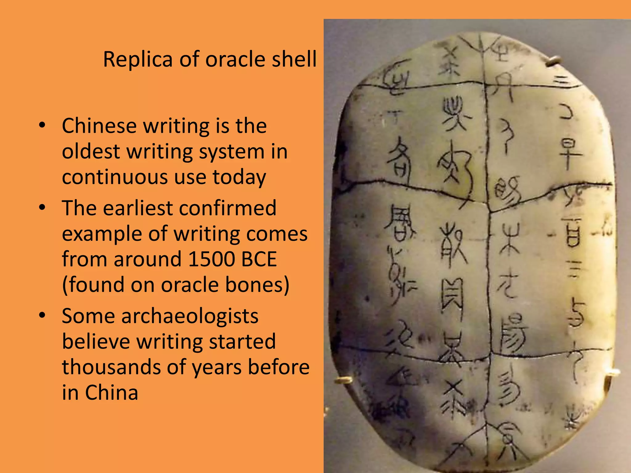Oracle bones | PPTX | Genealogy and Ancestry | Hobbies & Interests