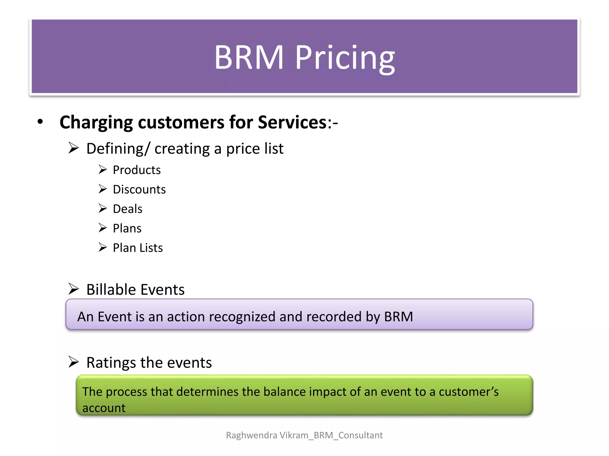 Oracle Billing and Revenue Management(BRM) | PPTX