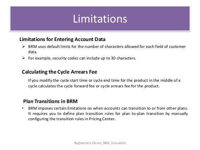 Oracle Billing and Revenue Management(BRM) Oracle Billing and Revenue Management(BRM)