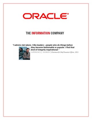 Oracle Business Strategy | PDF