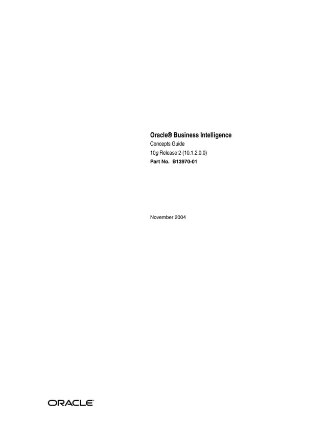 Oracle® Business Intelligence Pdf