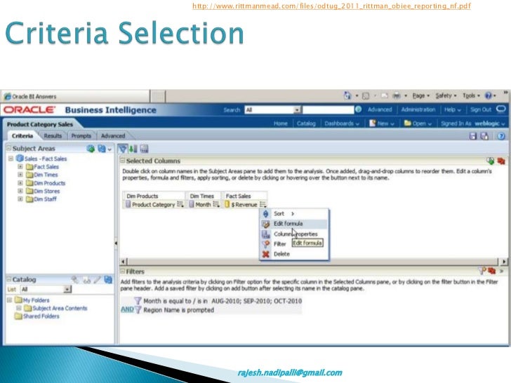 Overview Of Oracle Business Intelligence Applications