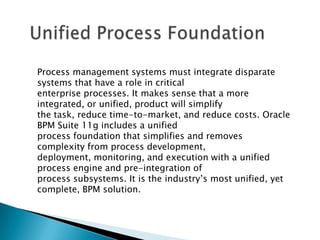 Oracle business process management | PPTX