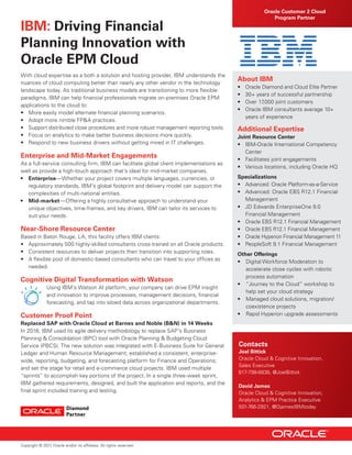 Oracle c2c IBM EPM | PDF