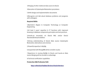 Oracle careers for upload | PPTX