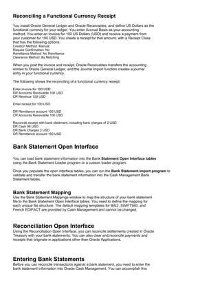 Oracle cash management_Anne | DOC