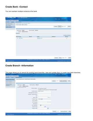 Oracle cash management_Anne | PDF