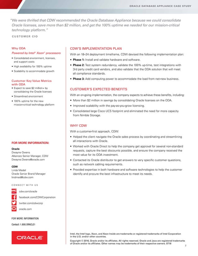 Oracle cdw loan servicer case study-final_for web | PDF | Information Services Industry | Industries
