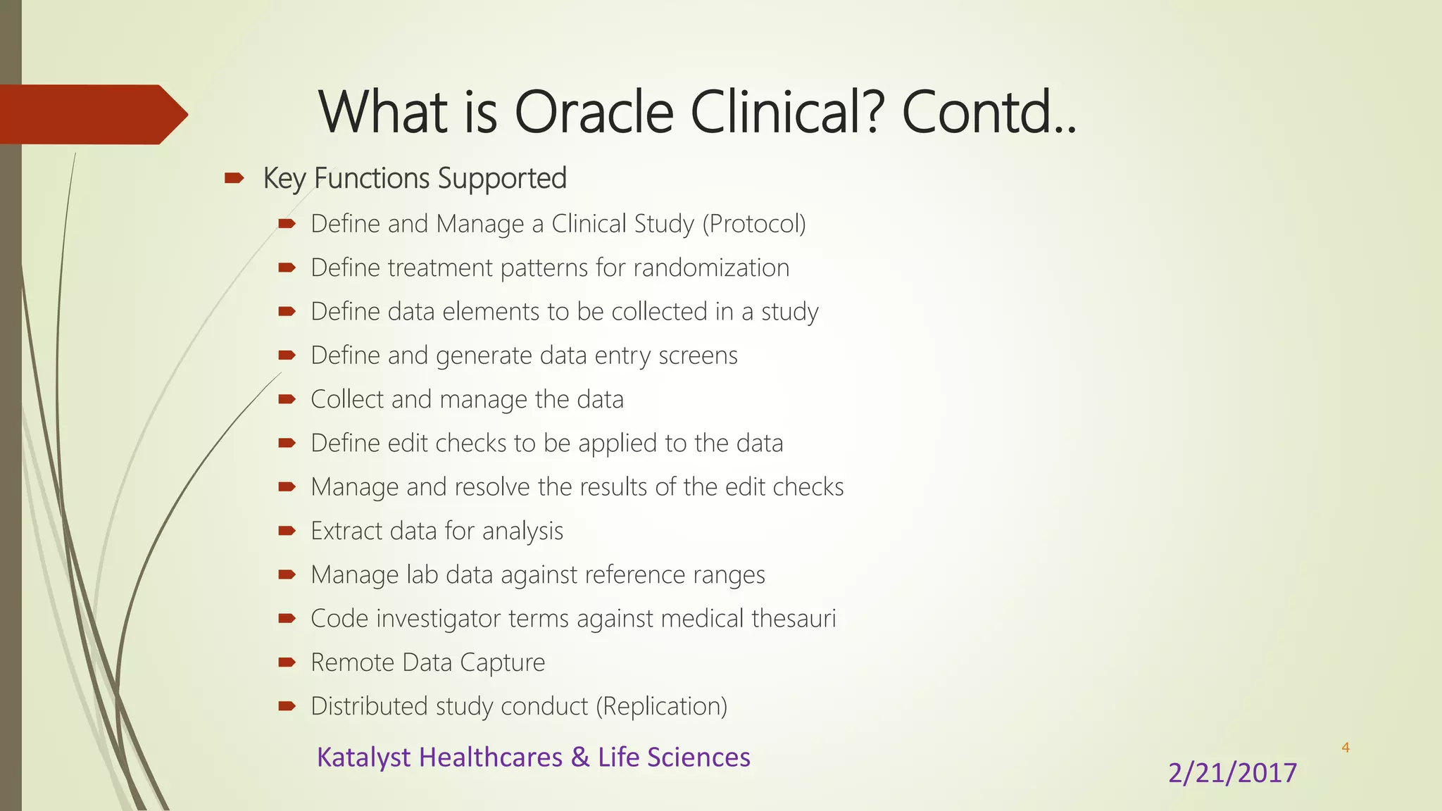 Oracle Clinical Overview_Katalyst HLS | PPT