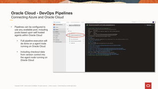 Oracle Cloud With Azure DevOps Pipelines | PPTX | Cloud Computing | Internet